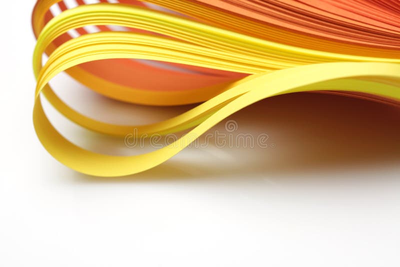 Abstract Yellow Color Wave Strip Paper Background. Soft Focus Stock ...