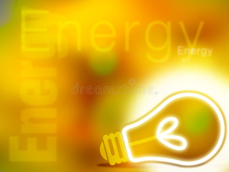 Abstract Yellow Energy Illustration Stock Illustration - Illustration ...
