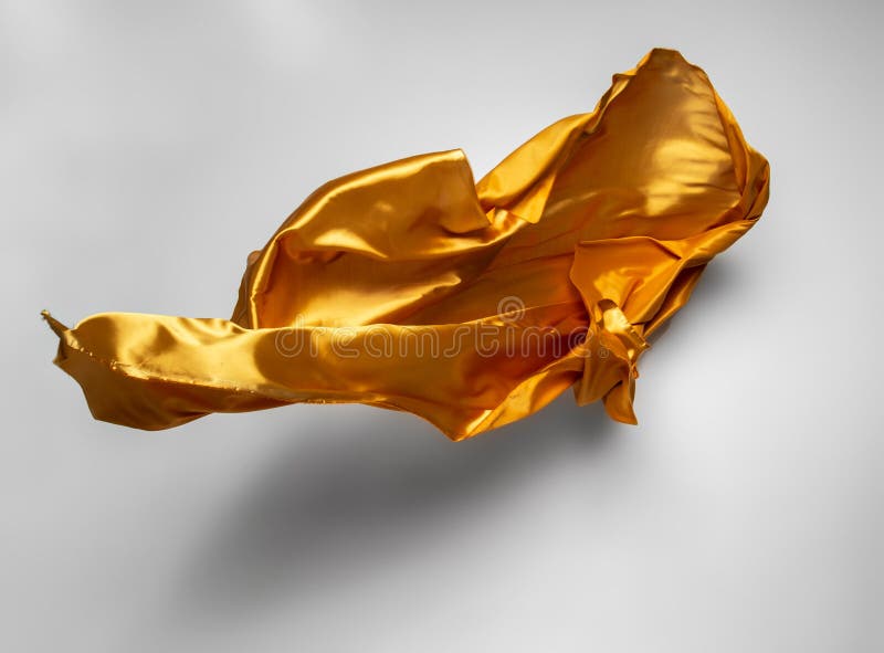 Yellow flying fabric stock image. Image of speed, abstract - 81940139