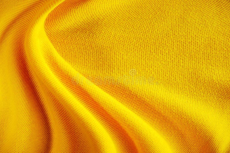 Abstract Yellow Fabric Texture, in Soft Style, Copy Space, Used for ...