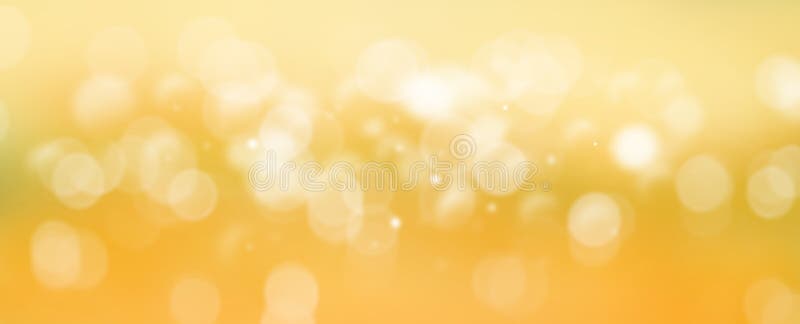 Abstract Yellow Festive Bokeh Background Stock Image - Image of holiday ...