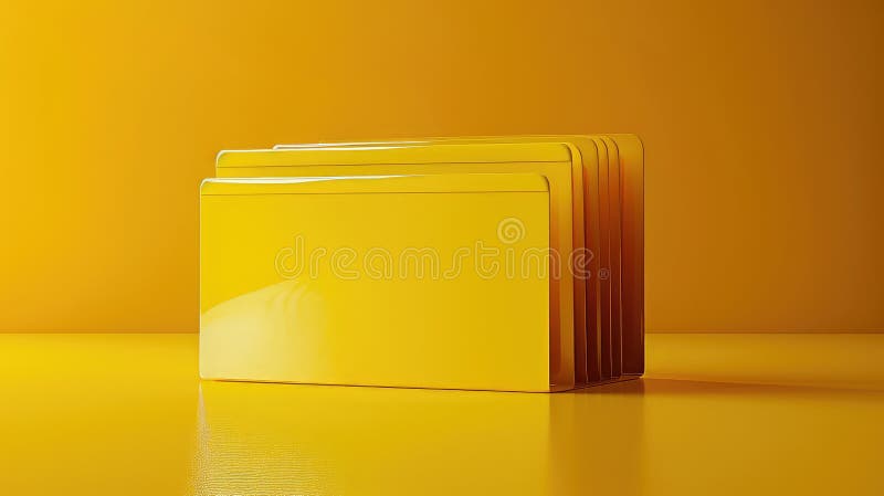 Yellow File with Documents Isolated on White Stock Image - Image of ...