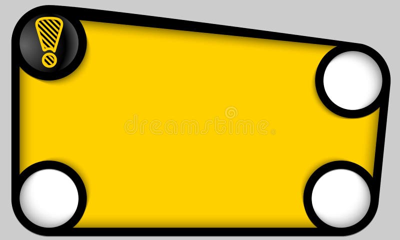 Abstract yellow frame stock vector. Illustration of mark - 34477794