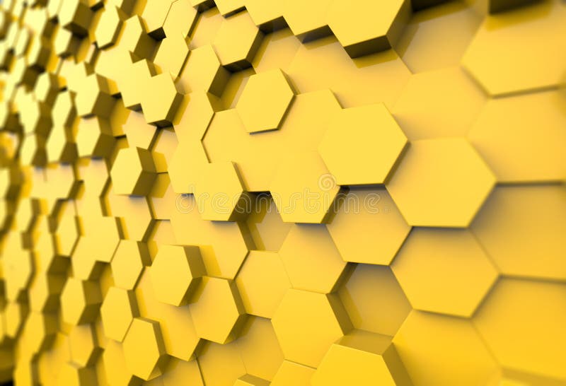 Yellow Futuristic Background Stock Illustration - Illustration of ...