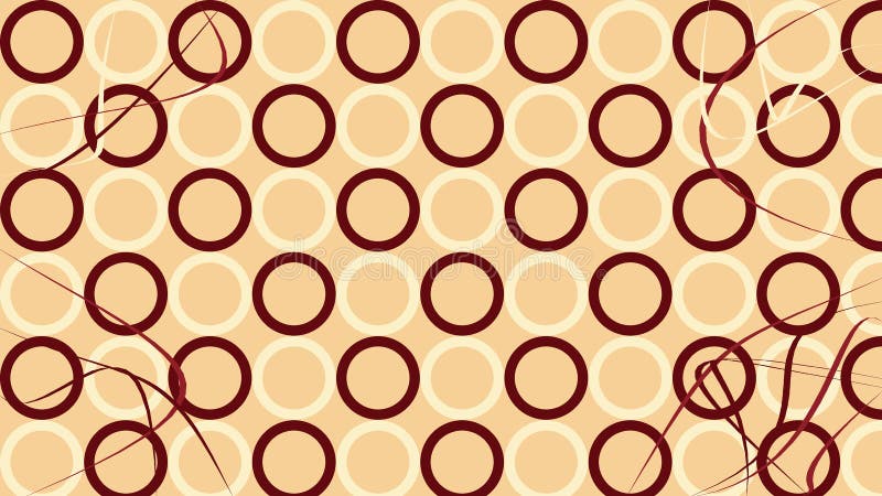 Abstract Yellow Geometric Pattern Background with Random Object Stock ...