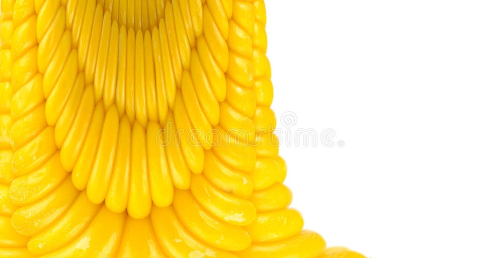 Abstract Yellow and Gold Background in the Form of Flowing Corn Kernels ...
