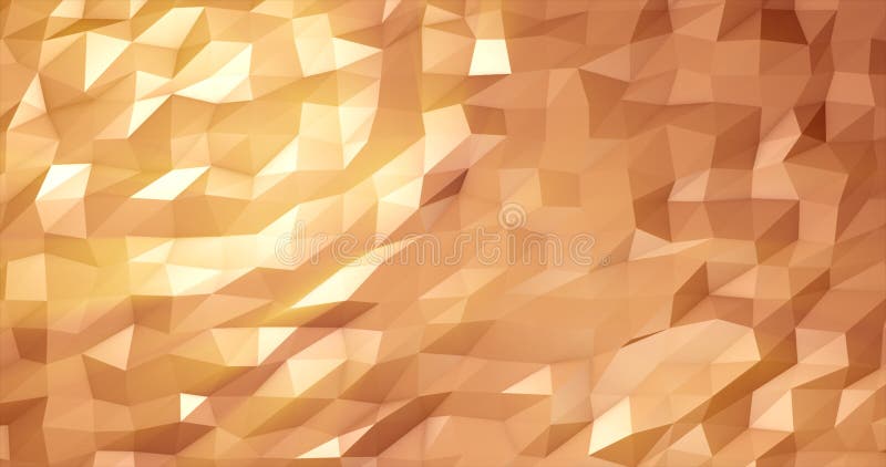 Abstract Yellow Gold Low Poly Triangular Mesh Stock Illustration ...