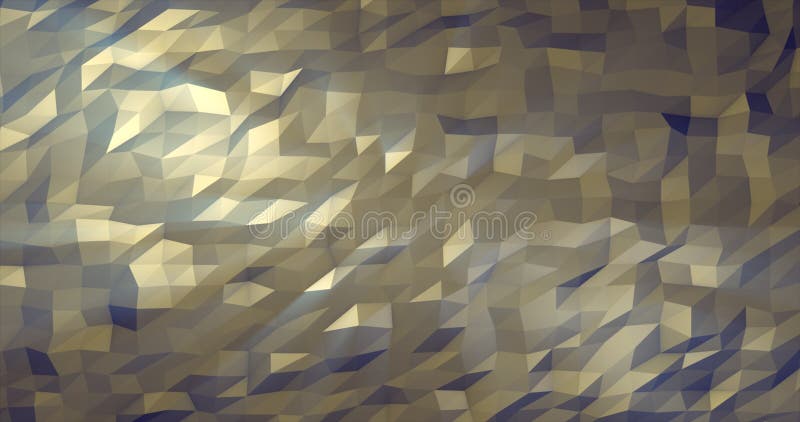 Abstract Yellow Gold Low Poly Triangular Mesh Stock Illustration ...