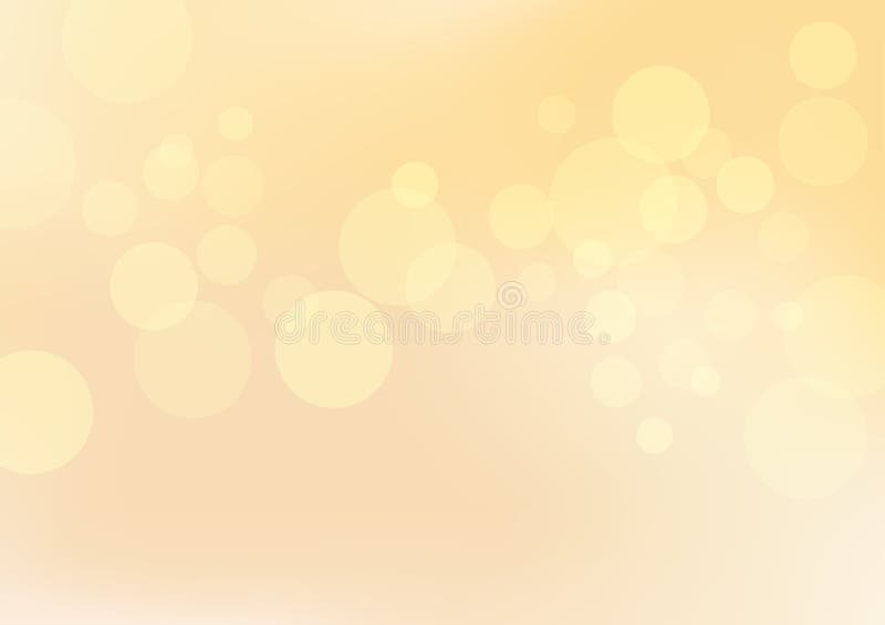 Abstract Yellow Gradient Blur Background with Bokeh Light Vector ...