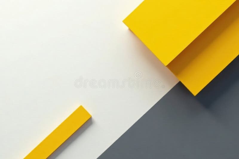 Abstract Yellow and Gray Geometric Shapes Representing a Business Plan ...