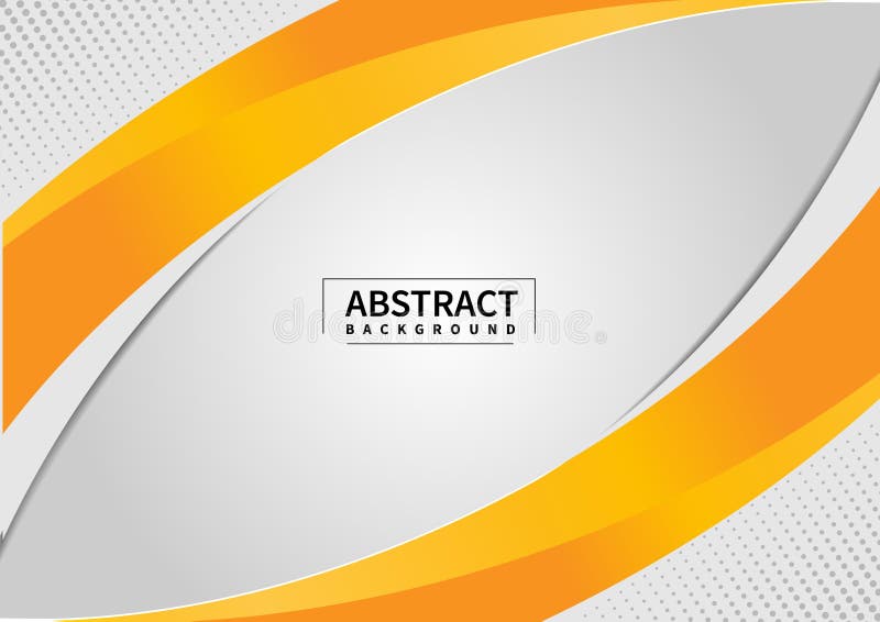Abstract Yellow and Gray Wave or Curved Background on Gray Space Design ...