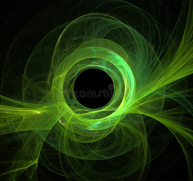 Abstract Yellow-green Pattern on a Black Background, Design Stock ...