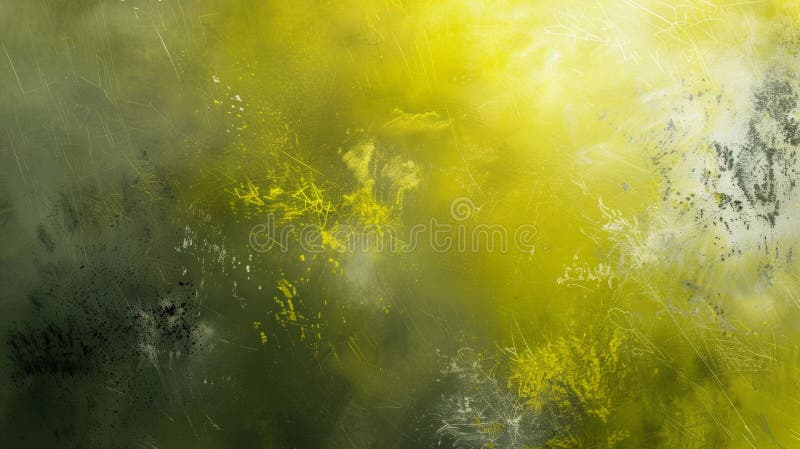 Abstract Yellow-Green Texture: Grunge, Scratch, and Vintage Effect ...