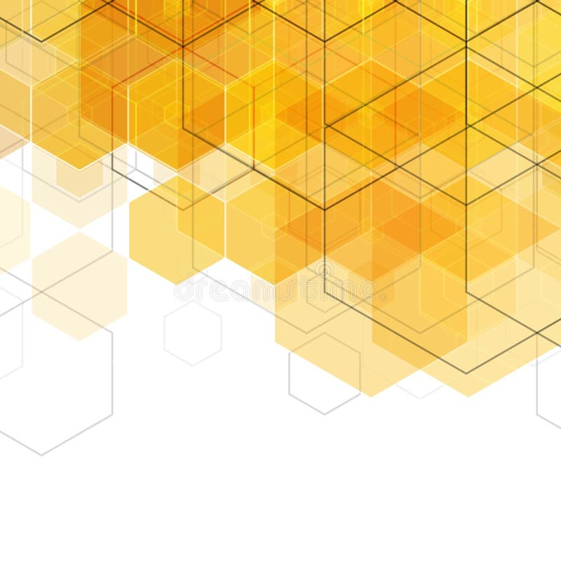 Abstract Yellow Hexagon Background. Vector Design Element. Eps 10 Stock ...