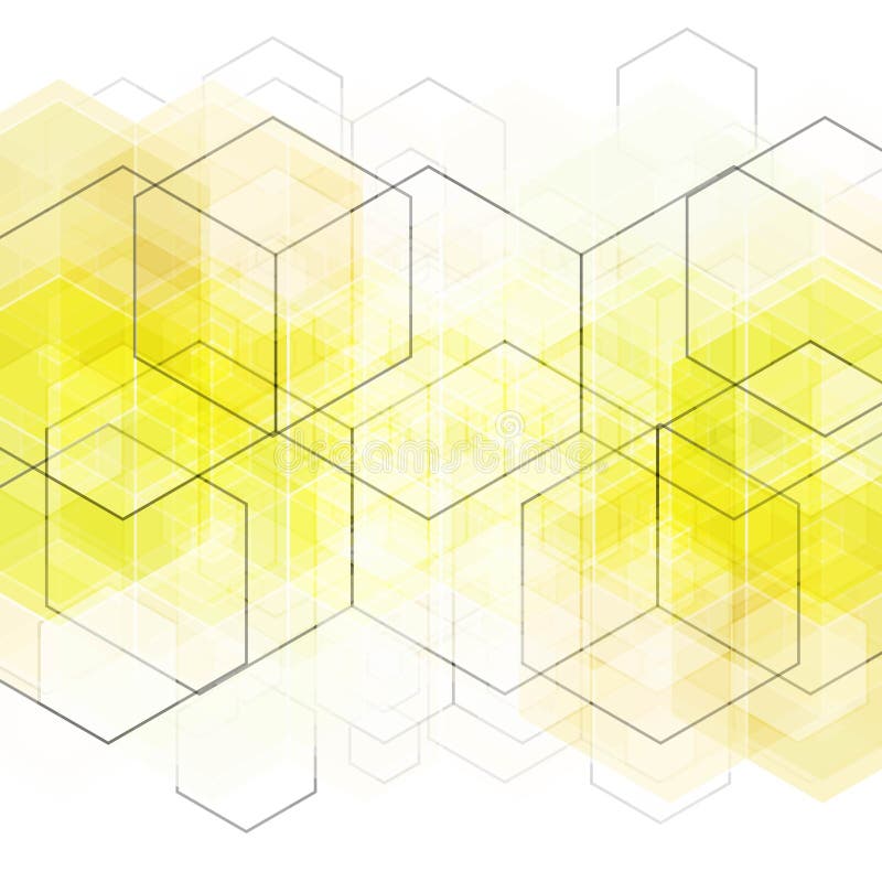 Abstract Yellow Hexagon Background. Vector Design Element. Eps 10 Stock ...