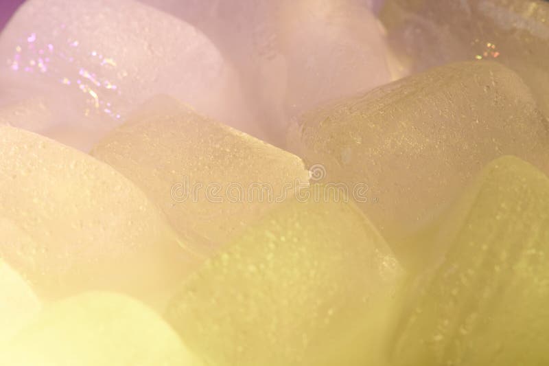 Abstract Yellow Ice Cubes Background Stock Photo - Image of backgrounds ...