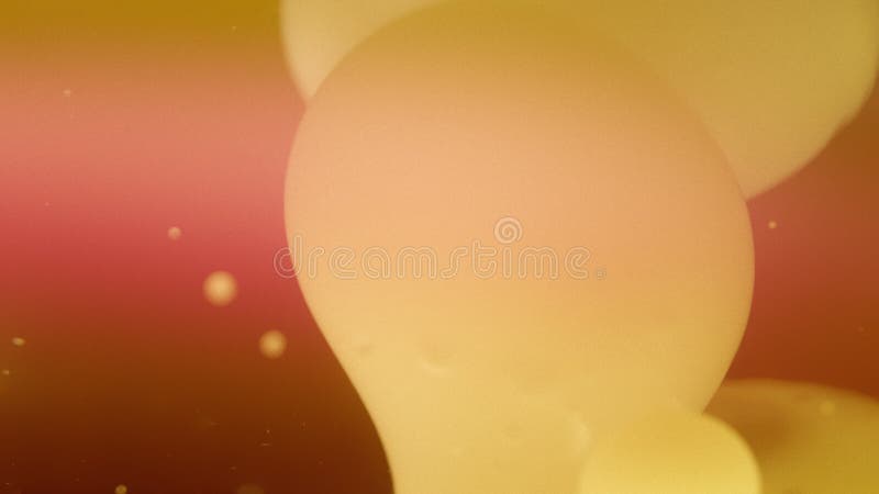 Abstract Yellow Lava Bubbles Floating in Liquid on Gradient Red Stock ...