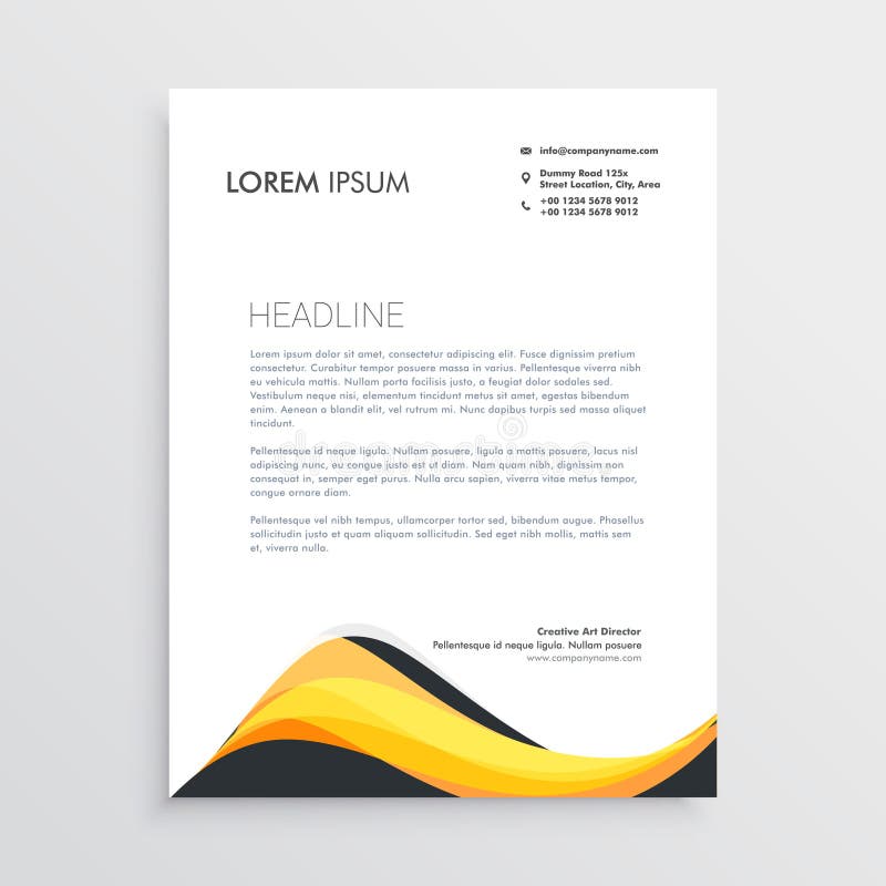 Creative Yellow Modern Invoice Template Stock Vector - Illustration of ... Creative Yellow Modern Invoice Template Stock Vector - Illustration of ...