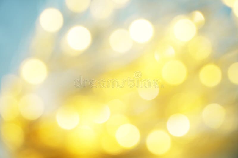 Abstract Yellow Light Bokeh Background Stock Image - Image of effect ...