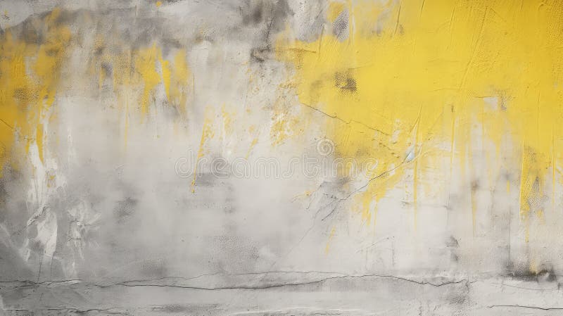 Abstract Yellow and Light Gray Background, Rough Wall Texture Stock ...