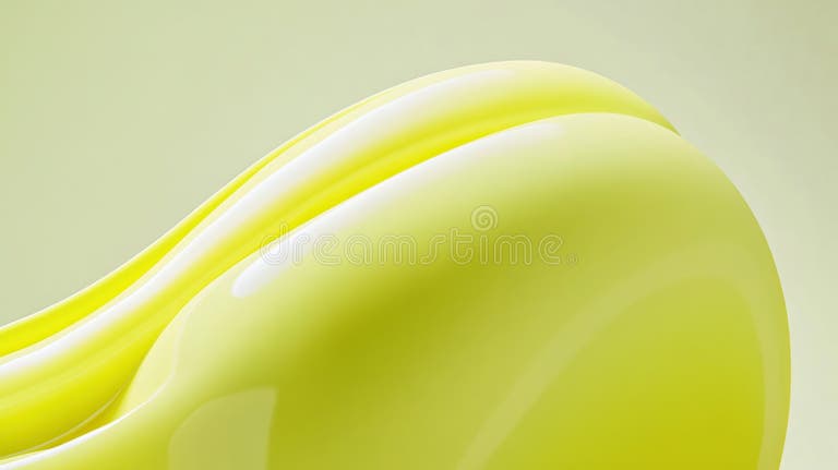 Abstract Yellow Liquid Flowing, Studio Background, Design Element Stock ...