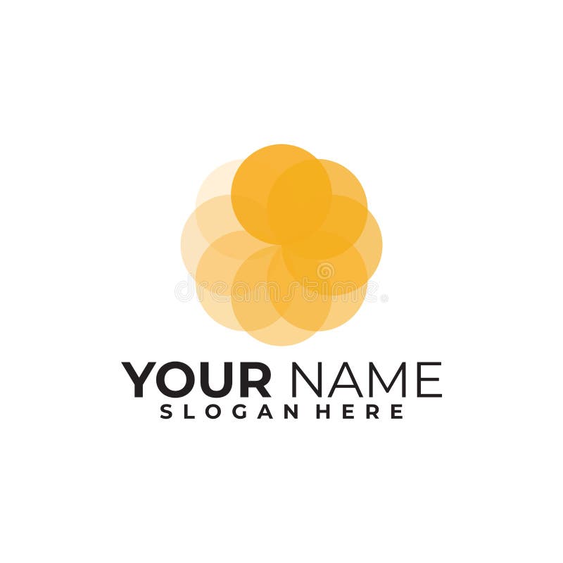 Abstract Yellow Logo Vector Design Template Stock Vector - Illustration ...