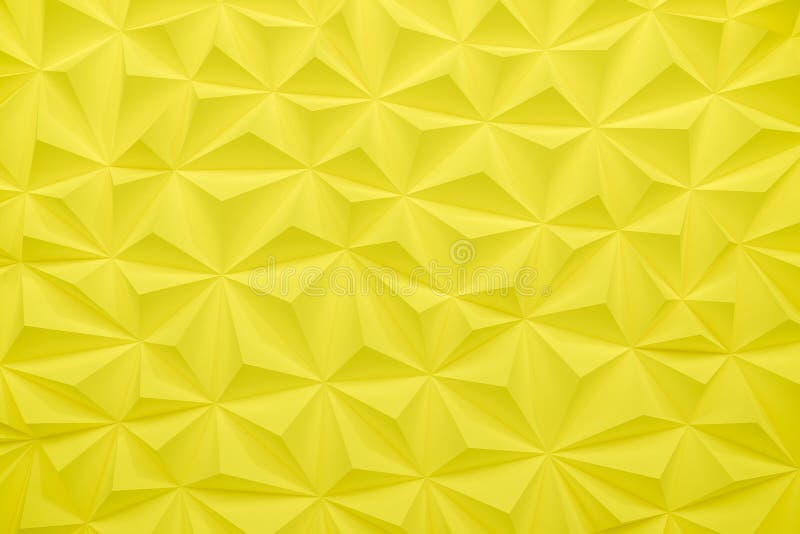 Abstract Yellow Low Poly Background with Copy Space 3d Render Stock ...