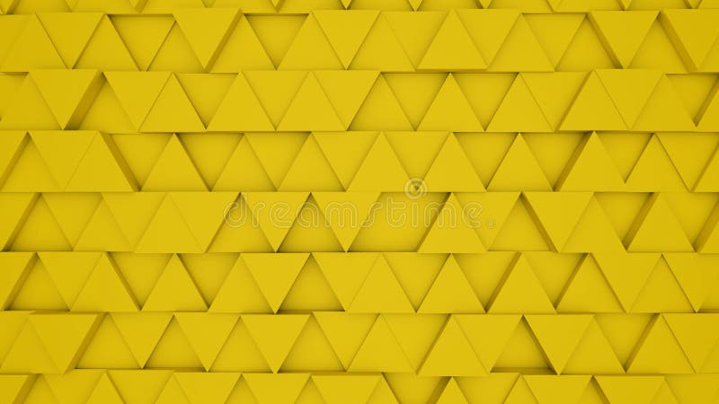 Abstract Yellow Modern Architecture 3D Background with Yellow Triangle ...