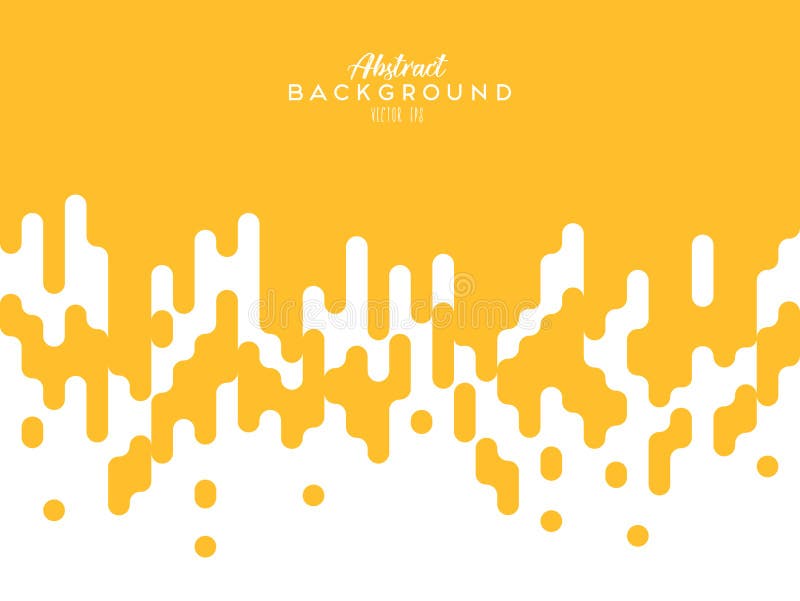 Abstract Yellow Mustard Rounded Lines Halftone Transition. Vector ...