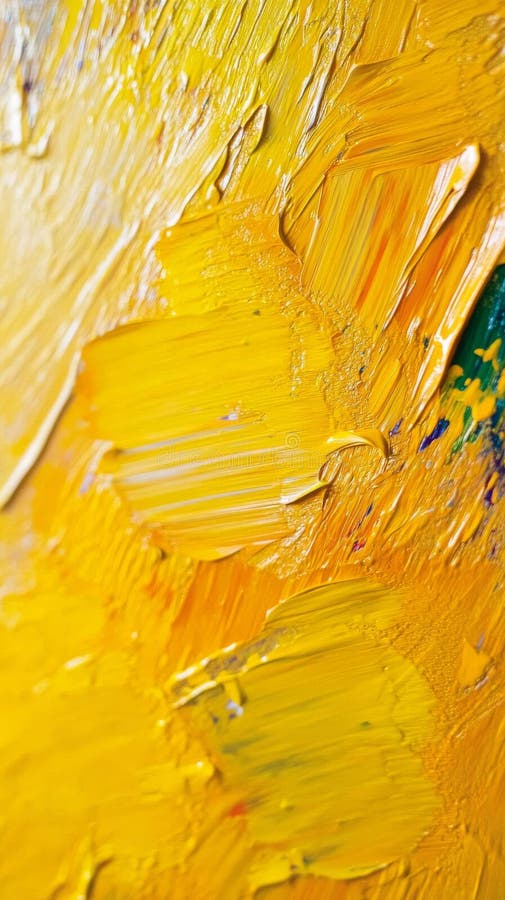 Abstract Yellow Oil Paint Texture Stock Image - Image of bold, texture ...