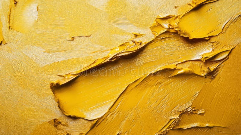 Abstract Yellow Oil Paint Texture Stock Illustration - Illustration of ...
