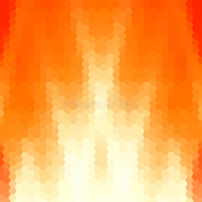 Abstract Yellow, Orange Color Hexagon Background. . Geometric Pattern ...