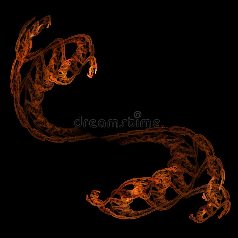 Abstract Yellow-orange Drawing Linear on a Black Background, Wallpaper ...