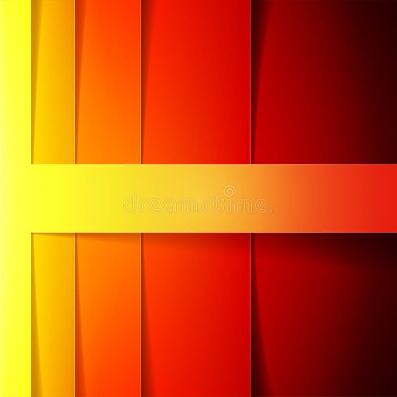 Abstract Yellow, Orange and Red Rectangle Shapes Stock Vector ...
