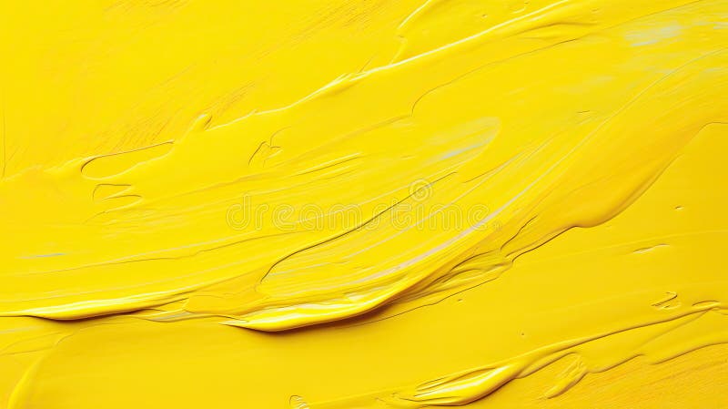 Abstract Yellow Paint Strokes Stock Illustration - Illustration of ...