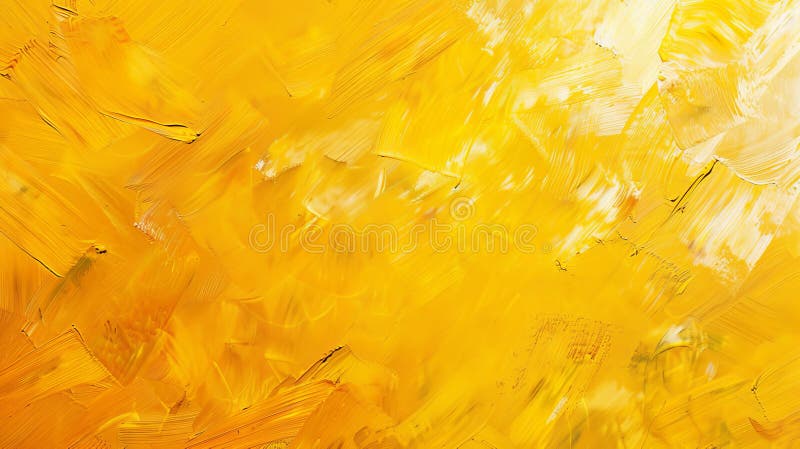 Abstract Yellow Painted Texture, Bright Artistic Background. Modern Art ...