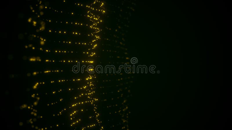 Abstract Yellow Particles Background Stock Illustration - Illustration ...