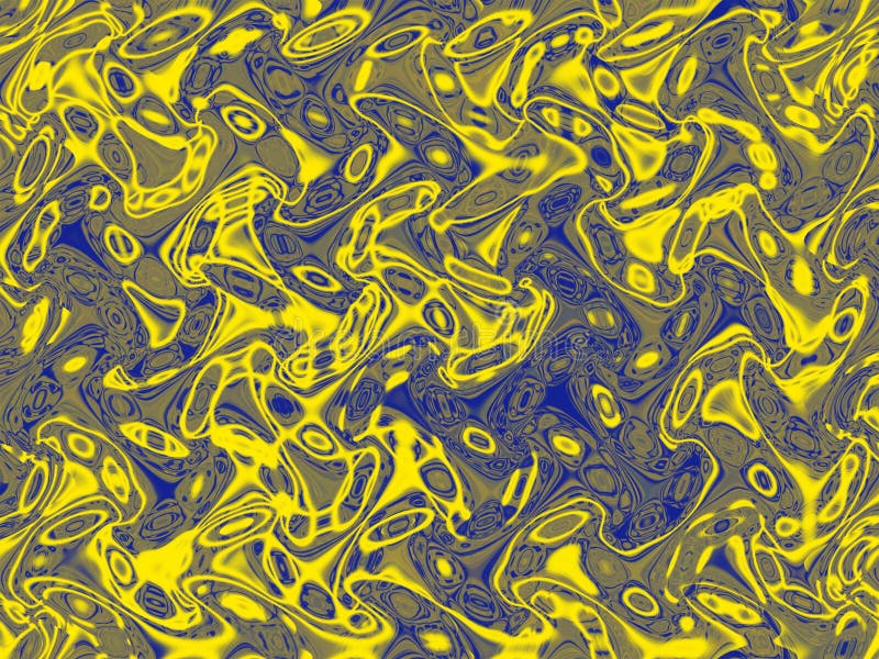 Abstract Yellow Patterns on Grey and Blue Background. Patterned ...