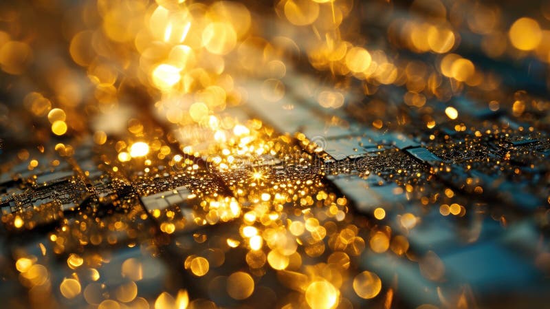 The Abstract Yellow Picture of Solid Shape Object Forming Them Together ...