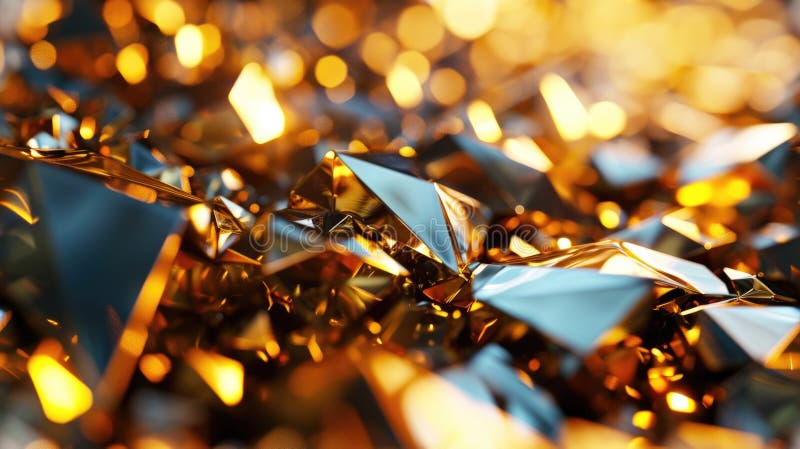 The Abstract Yellow Picture of Solid Shape Object Forming Them Together ...