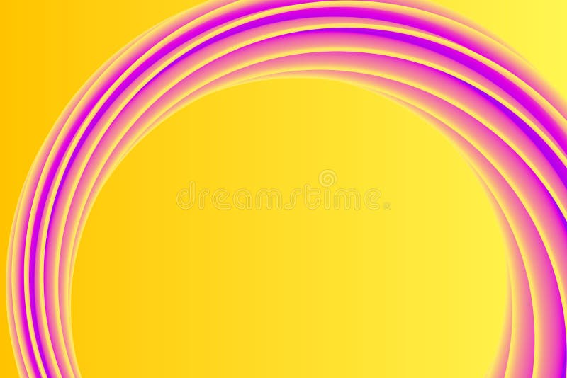 Abstract Yellow and Pink Wave Background, Twisted Arc Stock Vector ...