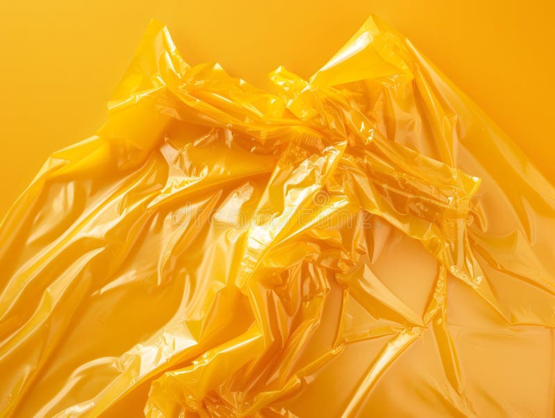Abstract Yellow Plastic Wrap Texture Stock Illustration - Illustration ...