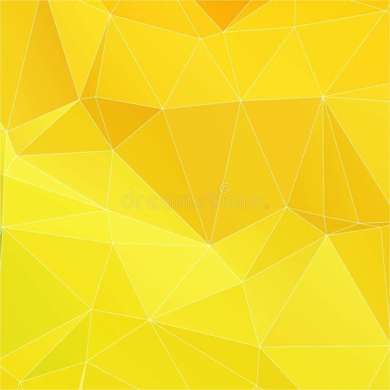 Yellow Polygon Abstract Background. Stock Vector - Illustration of ...