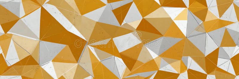 Abstract Yellow Polygon Triangles on White Background Design Ai ...