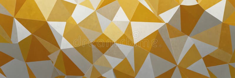Abstract Yellow Polygon Triangles on White Background Design Ai ...