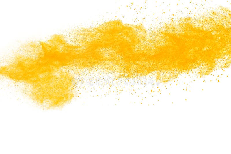 Abstract yellow powder stock photo. Image of colour, explode - 97747214