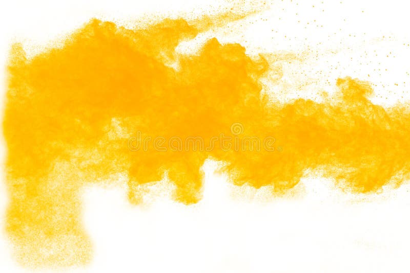Abstract yellow powder stock photo. Image of explosion - 97747578