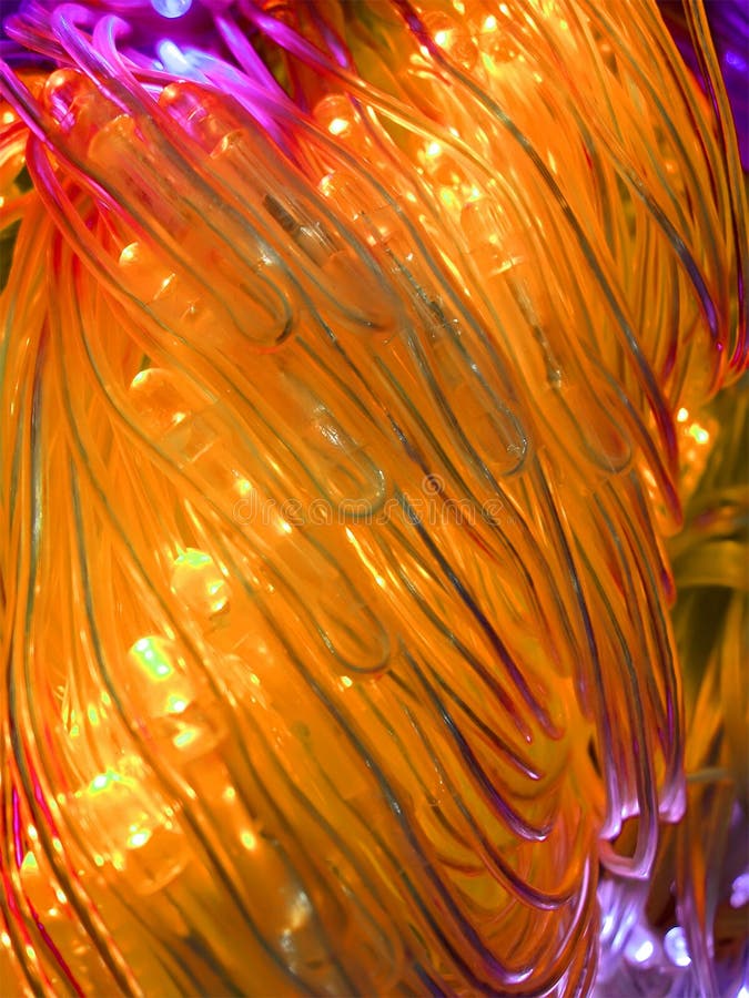 Abstract Yellow Powerful Illuminated Tubes, Power, Stock Image - Image ...