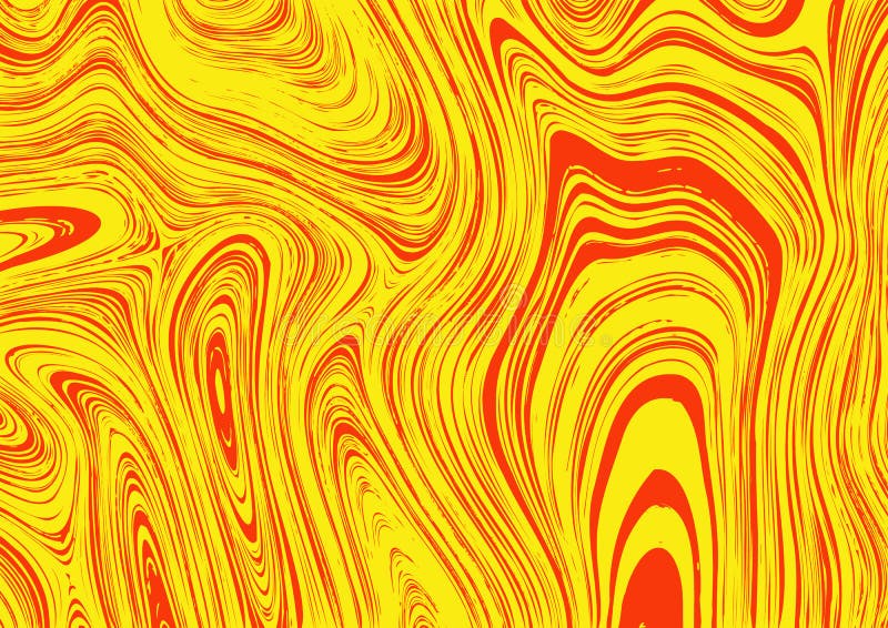 Abstract Yellow Red Vector Background Motion Hypnotic Psychedelic ...