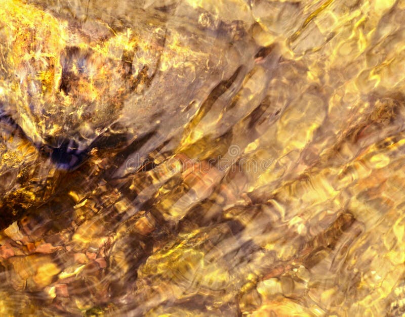 Abstract Yellow Ripples on Water Stock Image - Image of rippled ...
